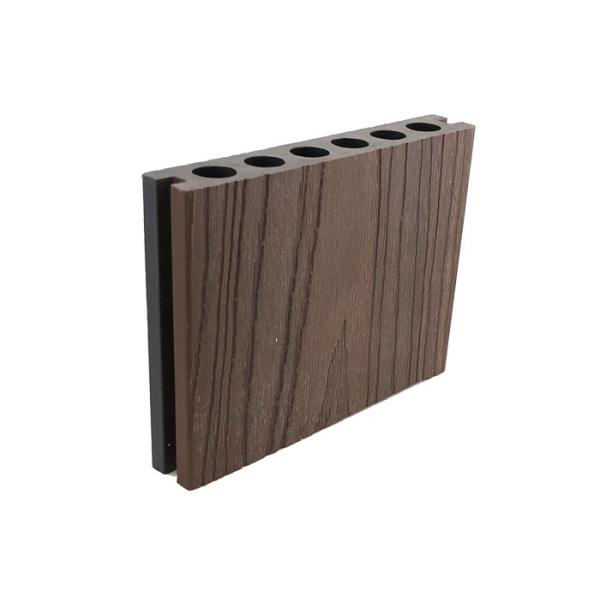 Quality Groove Co Extrusion WPC Decking Hollow Composite Deck Board Embossing for sale