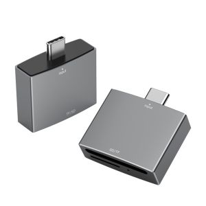 Quality 2 In 1 Multi Card Reader Portable USB C UHS-I Memory SD And MicroSD Reader For a for sale