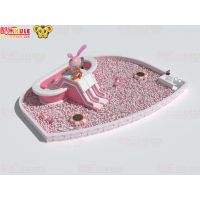 Quality Bathtub Inflatable Slides Pink And White for Big Balls Pool for sale