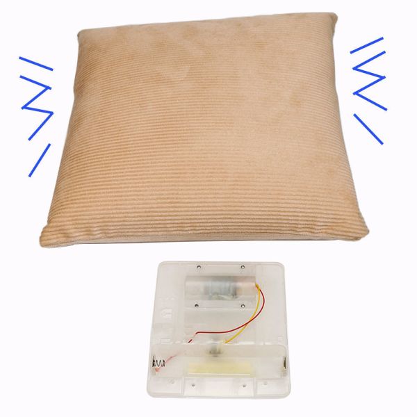 Quality Foam Pressure Relief Battery Operated Single Electric Vibration Travel Massage Pillow for sale