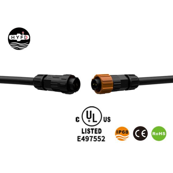 Quality M16 3 Pin 7.6MM Waterproof Circular Connector For LED Lighting for sale