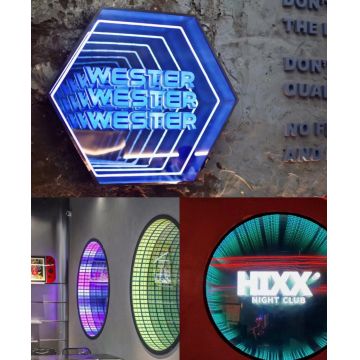 Quality Customized 3D Hologram Fan Infinity LED Mirrors with 300000 Hours Working for sale