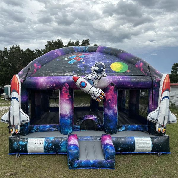 Quality Blower Pretty Good Kids Party Astronaut Castle Spaceship Inflatable Bounce House for sale