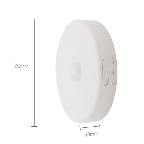Quality Stick Anywhere 86*18mm USB Rechargeable Motion Sensor Light Cold White for sale