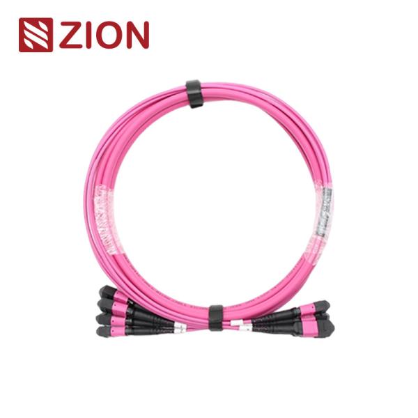 Quality （4*12）48F MTP OM4 Fiber Optic Trunk Cable for sale