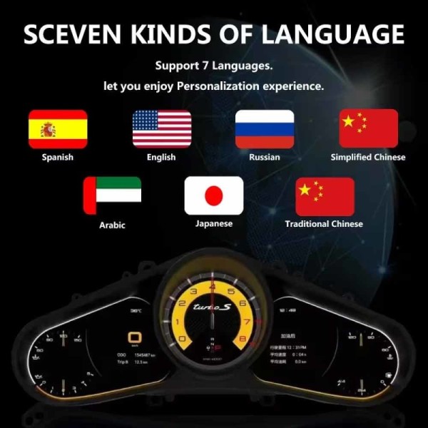 Quality Viknav Digital Cluster Virtual Cockpit For Porsche Cayenne 2011-2017 Car for sale