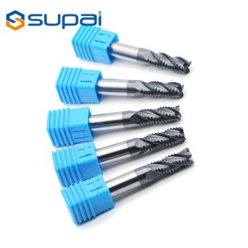 Quality Long Shank Roughing End Mill / Solid Carbide Corner Radius End Mills for sale