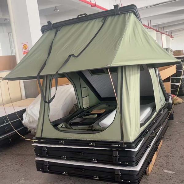 Quality 2-3 Person Car Rooftop Tent With 320G Polyester Cotton Hardshell Rooftop Tent for sale
