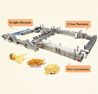 Quality Potato Chips Thickness 1-2mm French Fries Production Line for Frozen Fries for sale