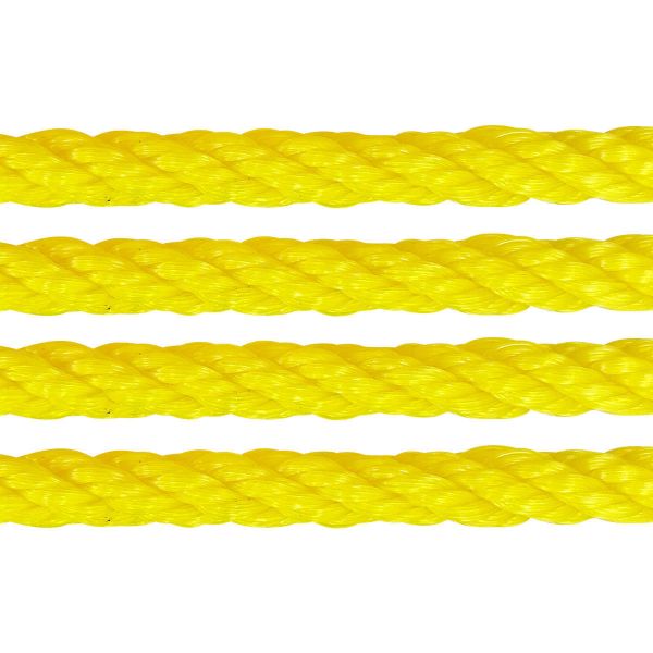 Quality 3 Strands Plastic PP Polypropylene Rope Twisted Fishing Net Rope Packaging for sale