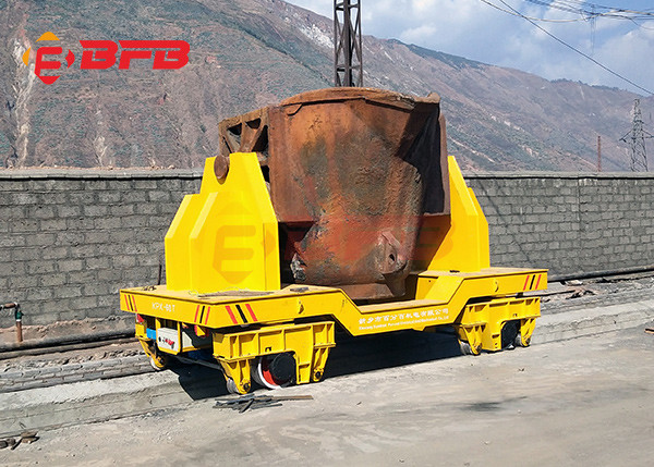 Quality High Temperature Proof Ladle Transfer Trolley Molten Steel Transport for sale