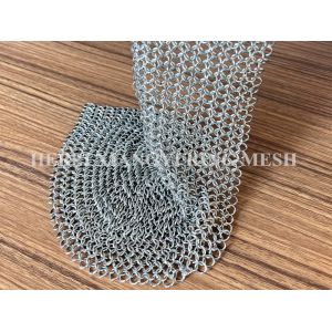 Quality Galvanized Steel Round 0.53mm Metal Ring Mesh Chain Link Decoration Wire Fence for sale