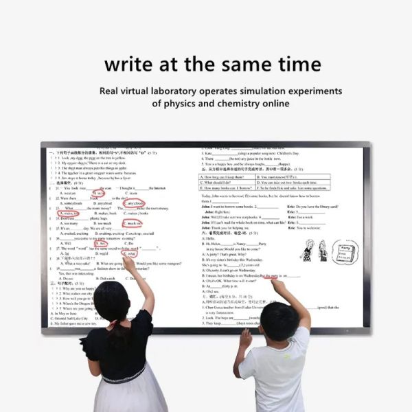 Quality 110 Inch Digital Interactive Whiteboard with 4K Ultra HD Display and Electromagn for sale