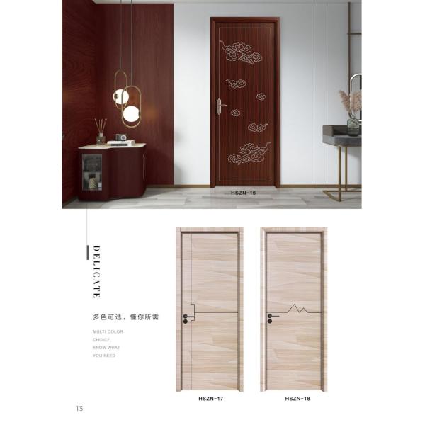 Quality Customizable Eco Friendly Solid WPC Door With Wood Grain Veneer Anti Termite for sale
