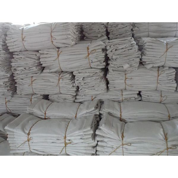 Quality Customizable Matte Laminated White Custom Woven Polypropylene Bags With Durable Woven Handle for sale