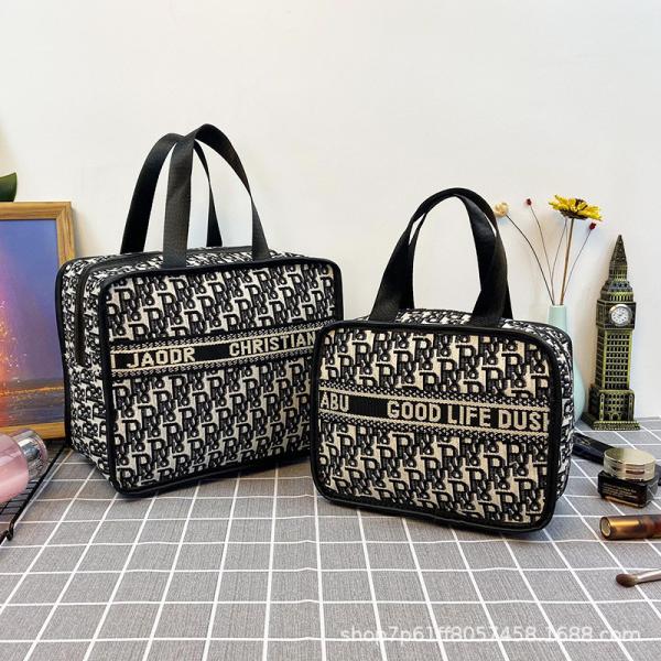 Quality Cotton Fabric Lining 210D Makeup Storage Case For Travel for sale
