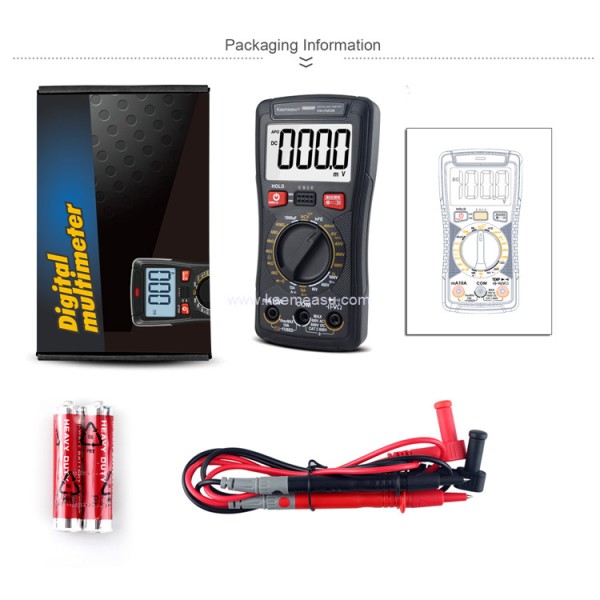 Quality Kaemeasu 09B NCV Capacitance Resistance Voltmeter Digital Multimetro Clamp Meter for sale