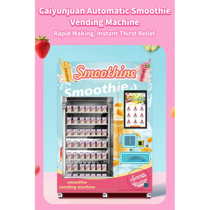 Caiyunjuan Commercial Classic Smoothie Vending Machine Fully Automatic Machine Frozen Drink Stylish Smoothie Machine