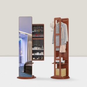 Quality Lockable Modern Full - Length Mirror Jewelry Cabinet for sale