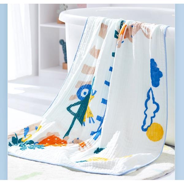 Quality 100% Bamboo Printed Gauze Fabric for sale