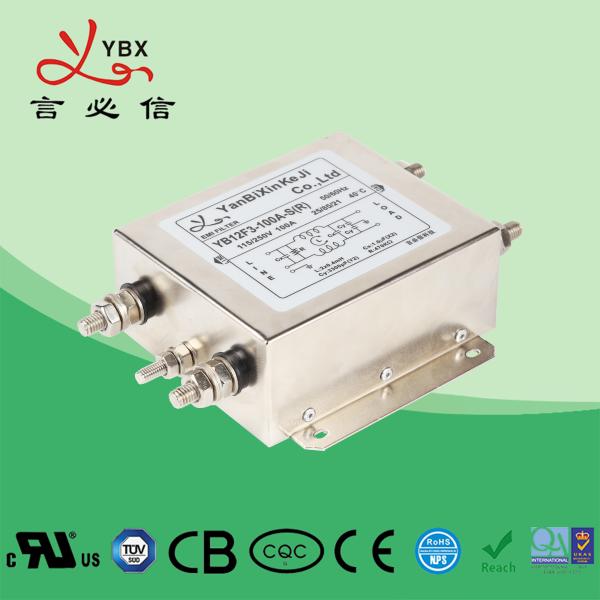 Quality Three Phase Emi Filter Rated Current 1-50A Environmental Temperature 40°C for sale