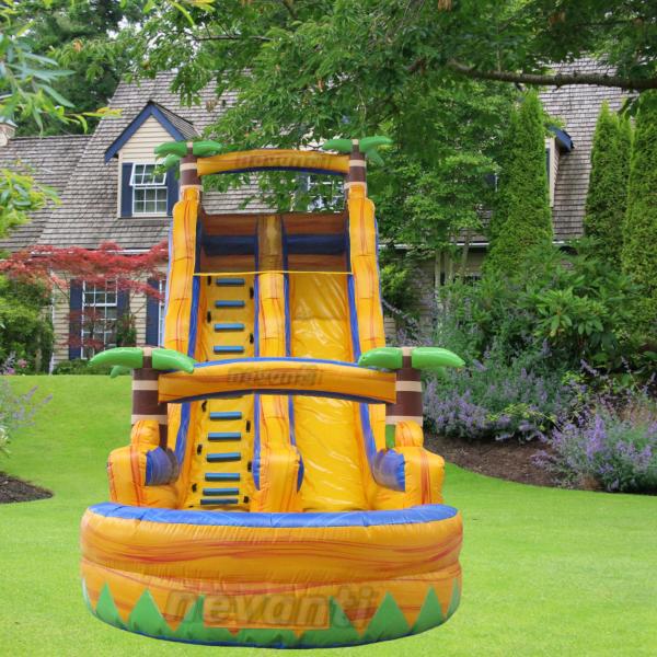Quality Inflatable Bounce House with Water Slide Max Capacity 100-500kg Repair Kit for sale