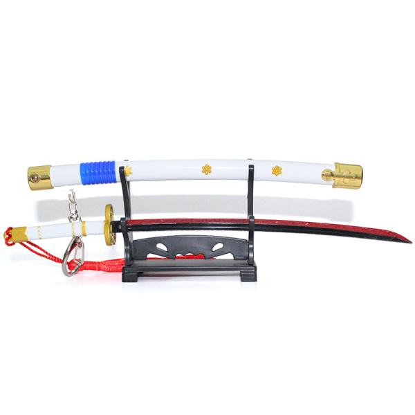Quality One Piece Ame No Habakiri Zinc Alloy Automatic Elasitc Moving Sword for sale