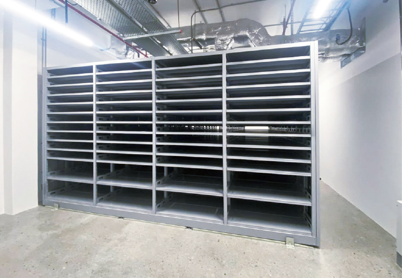 Mobile Compactor Storage System Hand Push Electronic Mobile Shelves Filing Cabinet Dense Rack