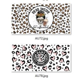 Quality ISO DIY UVDTF Cup Wraps UV Ink AB Film UV Transfer Label for sale