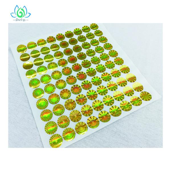 Quality Oilproof Waterproof 3D Hologram Tamper Evident Security Labels for sale