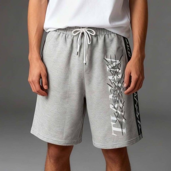 Quality Shorts Manufacturer Custom Streetwear Camouflage Letter Printed Shorts De Hombre Cotton Summer Running Shorts for Men for sale