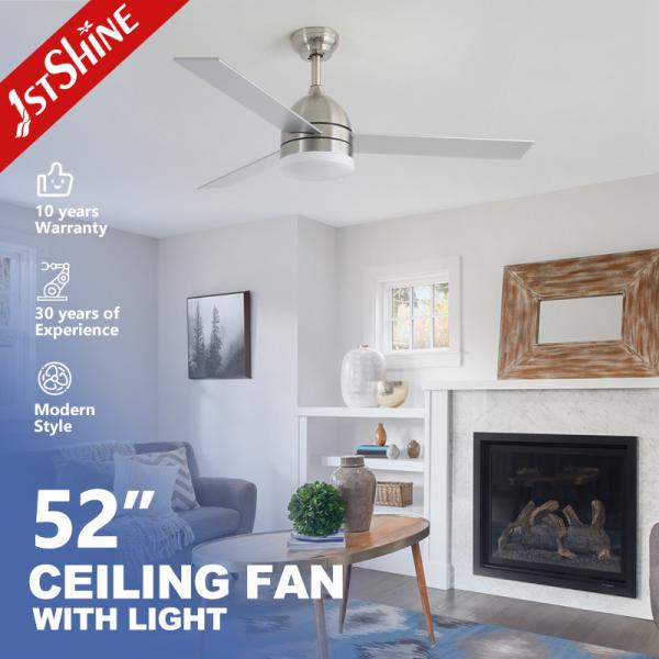 Quality Adjustable Light Quiet Motor LED Ceiling Fan With 3 MDF Blade for sale