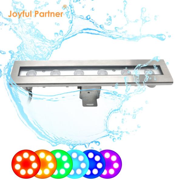 Quality Commercial Exterior RGB Linear LED Underwater Spotlight 316SS IP68 With DMX Control for sale