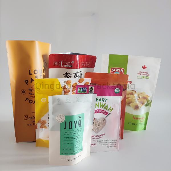 Quality Custom Printing Stand Up Pouch Resealable Smell Proof Packaging With Zipper for sale
