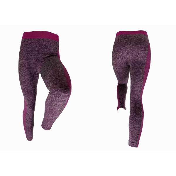 Quality 230gsm Colourful Yoga Leggings Pink Contrast Leggings Melange Pink for sale