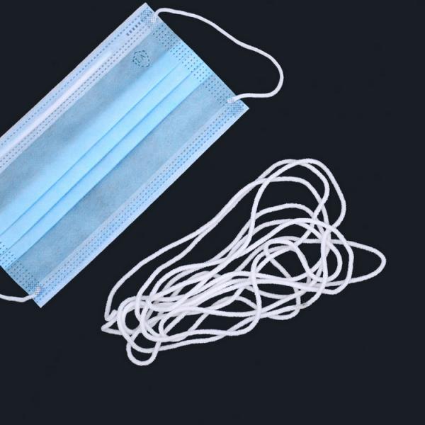 Quality 3mm Elastic Cord Round Flat Spandex Earloop for Mask for sale