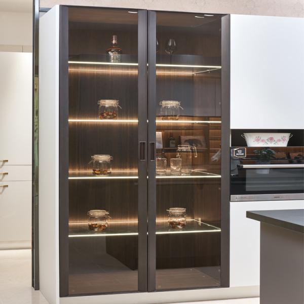 Quality Artificial Stone Modular Modern Lacquer Kitchen Cabinets for sale