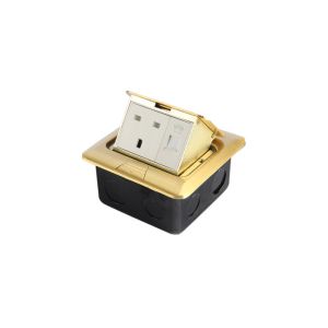 Quality Golden Color Polished Dual Pop Up Floor Outlet HGD -3F / AC2 CE Certificate for sale