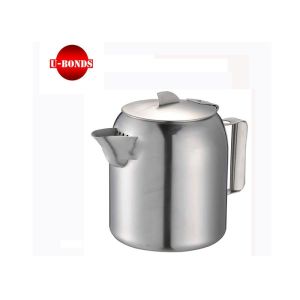Quality Shark Fin Stainless Steel Tea Pots 1800ml Silk Printing Logo metal teapots for sale