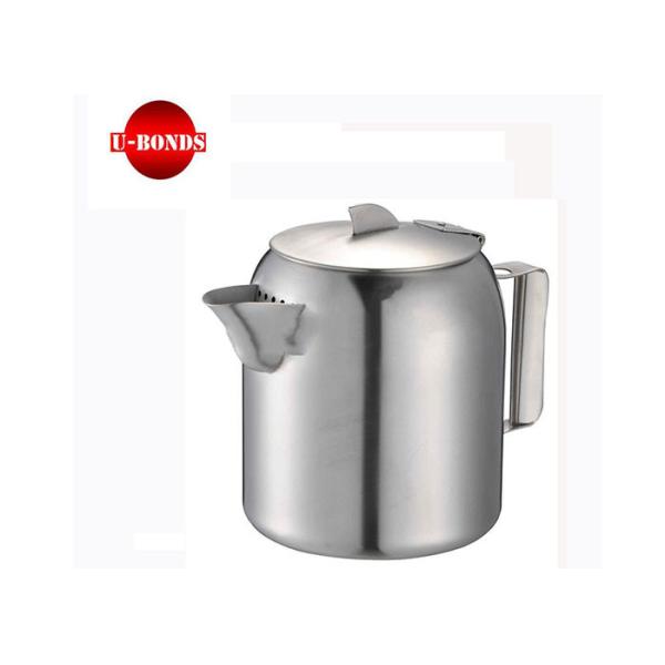 Quality Shark Fin Stainless Steel Tea Pots 1800ml Silk Printing Logo metal teapots for sale