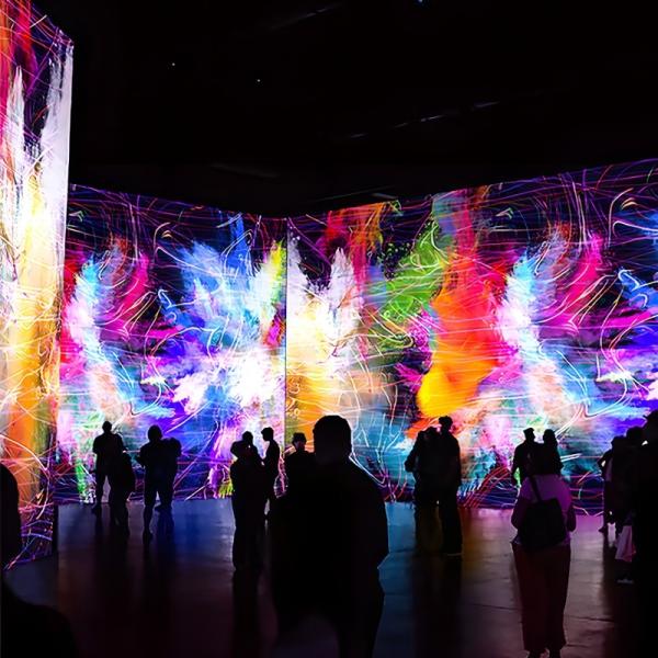 Quality Northern Lights 3d Wall Interactive Games Holographic Immersive Projection for sale
