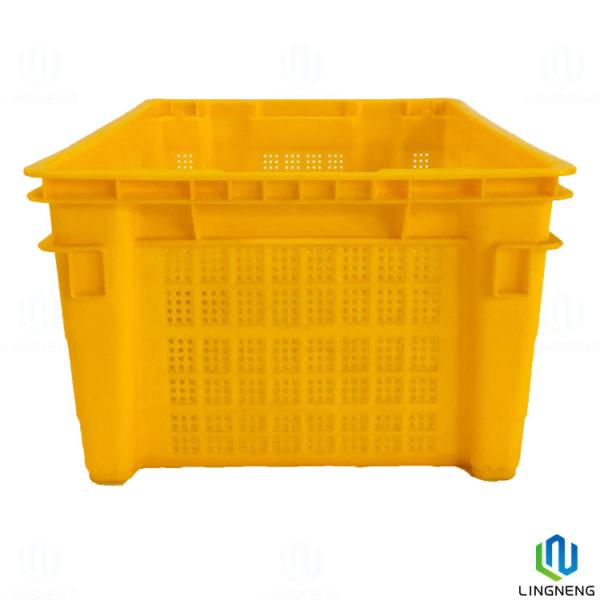 Quality Food Grade Plastic Fruit And Vegetable Crates Stackable Nestable for sale