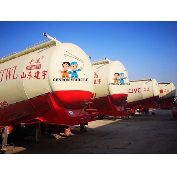 Quality 3 Axles 55M3 Tank 12 Weels 55Ton Cement Pneumatic Trailer for sale