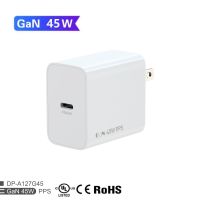 Quality Private Mold 45W GaN USB-C Wall Charger For MacBook Pro/Air IPad Pro Galaxy S23 for sale