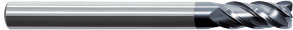 Quality Unequal Pitch Flattened 4 Flute End Mills With Straight Shank for sale