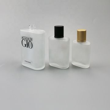 Quality 30ml - 100ml Frosted Refillable Perfume Bottle / Transparent Glass Spray Bottle for sale