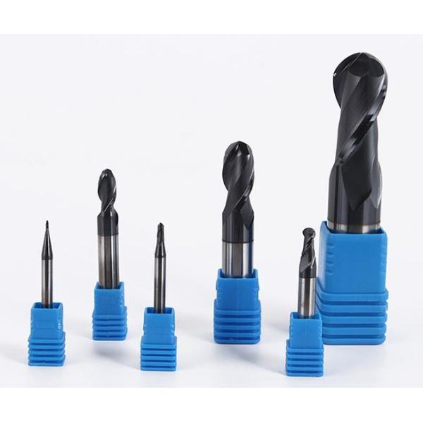 Quality 2 Flute Ball Nose End Mill High Precision Wear Resistance Rear Angle Design for sale