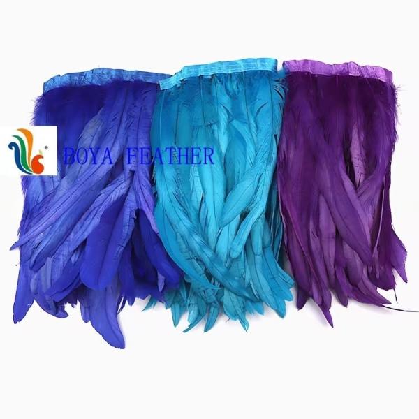 Quality Carnival costumes rooster coque feather fringe trimming for sale