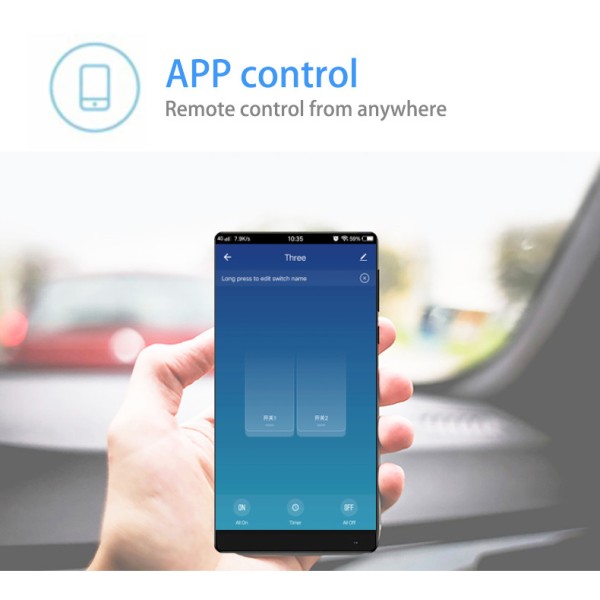 Quality ABS Glass Touch Dimmer Tuya Smart Switch Smart Life APP Control for sale