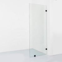 Quality Frameless Tempered Glass Black Profile Walk in Shower Screen Shower Door for for sale